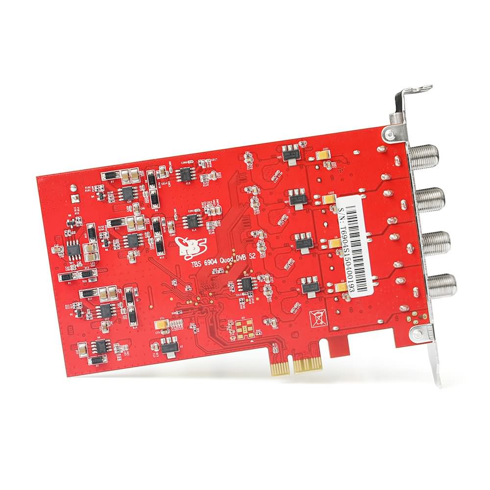 TBS6904 DVB-S2 Quad Tuner PCIe Card